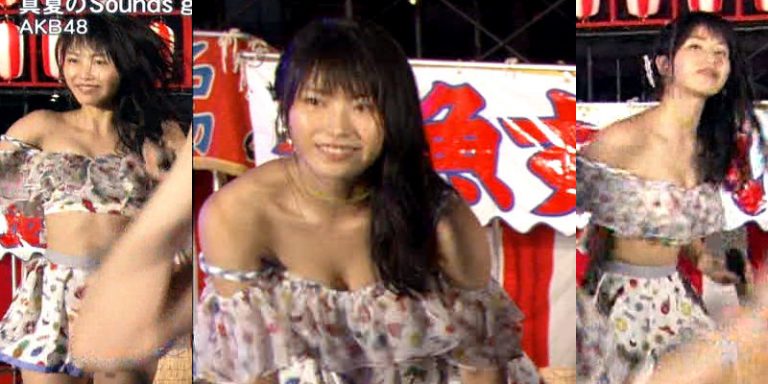 AKB48横山由依ちゃんがFNSうたの夏まつりでおっぱいポロリ寸前！？（GIF動画あり） - AKBと坂道の画像まとめブログ ガゾ速！